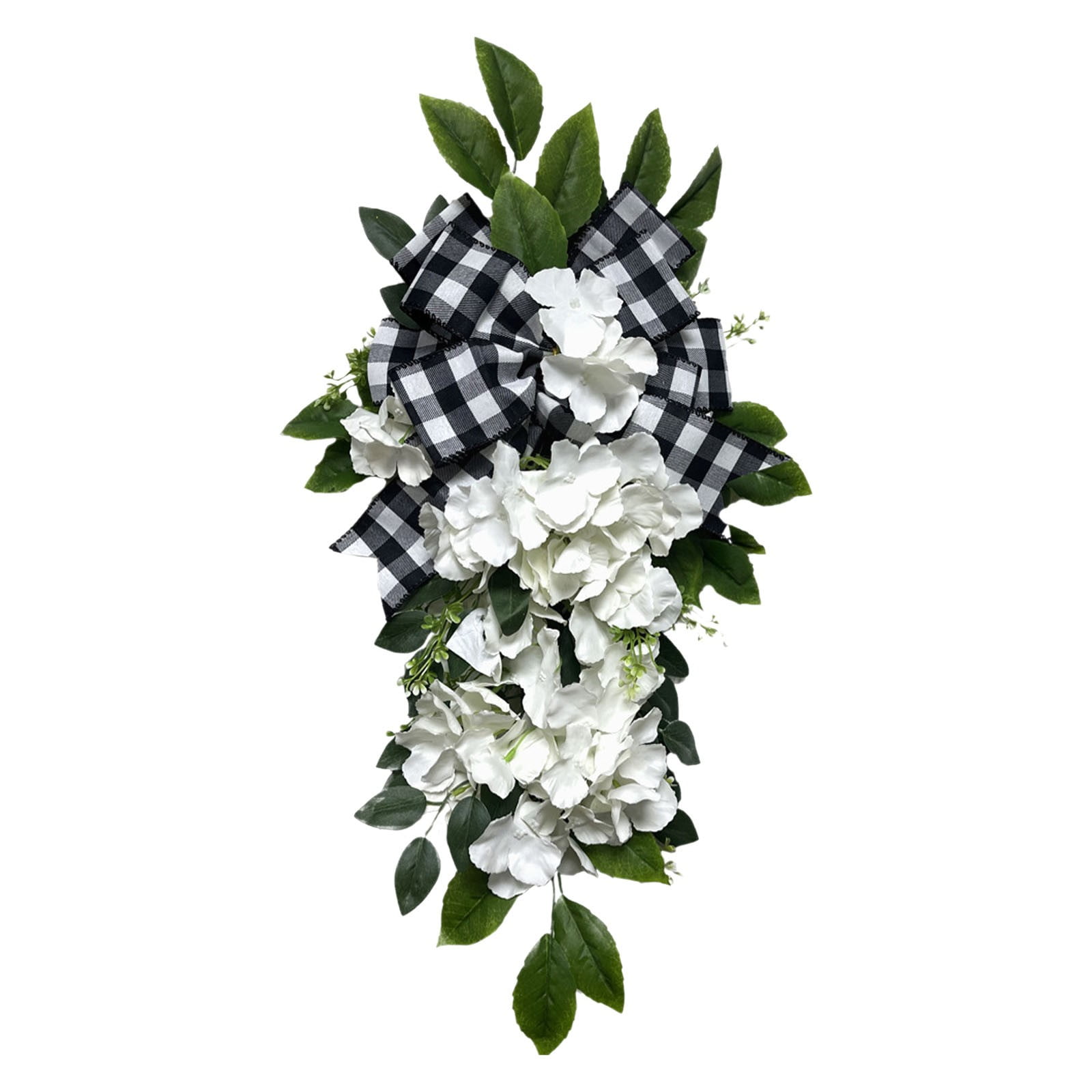 Smke Wedding Arch Flowers, 1Pcs Eucalyptus Leaves Corner Floral Swags ...