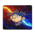 Sml Cartoon Jef-,Fy Mouse Pad Square Stitched Edges Non-Slip Rubber ...