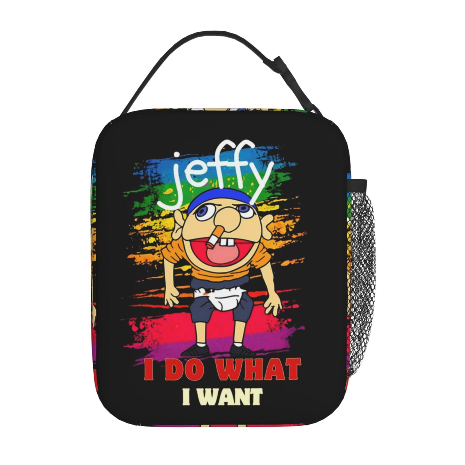Sml Cartoon Jef-,fy Lunch Bag Insulation Tote Bag Portable Lunch Box ...