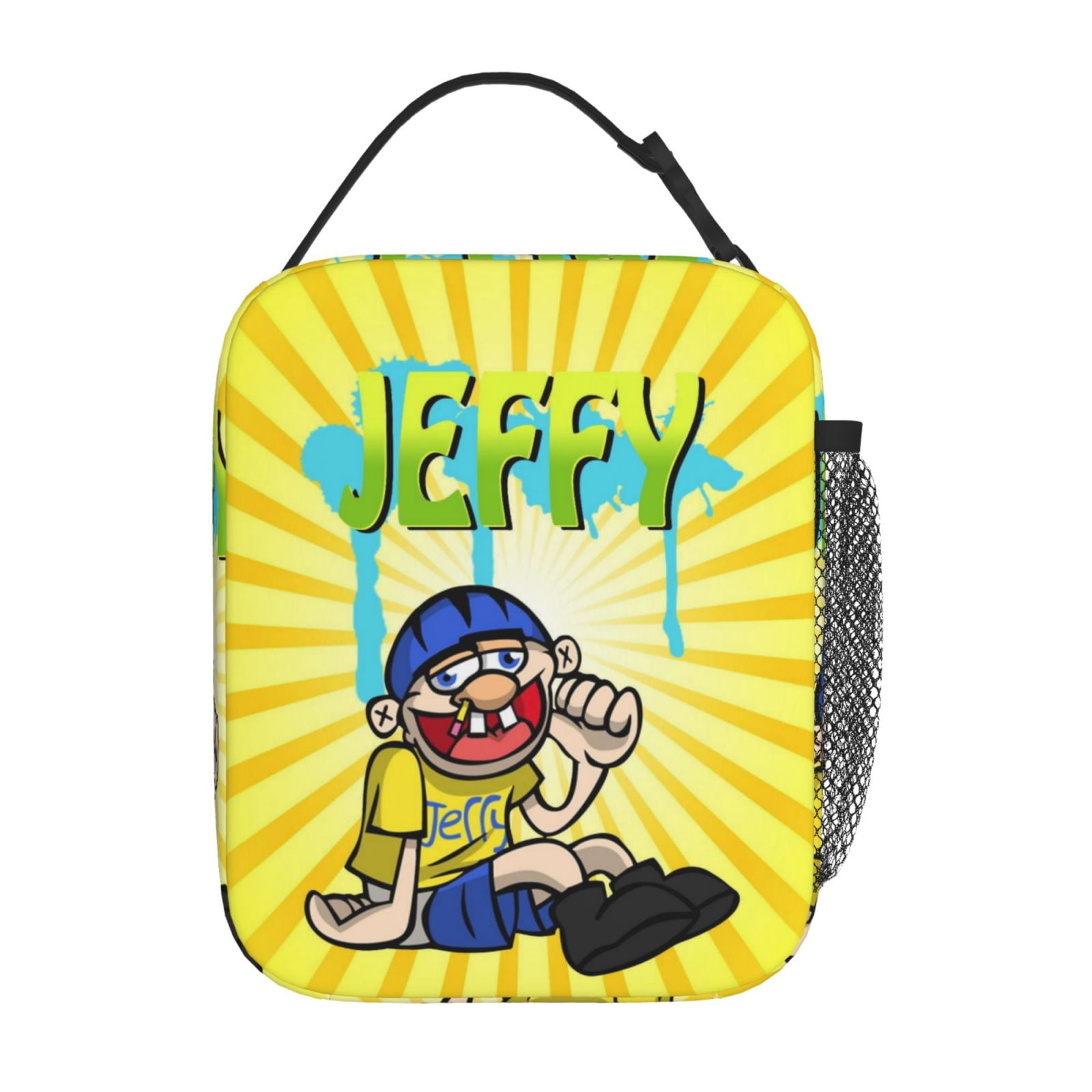 Sml Cartoon Jef-,fy Lunch Bag Insulation Tote Bag Portable Lunch Box ...