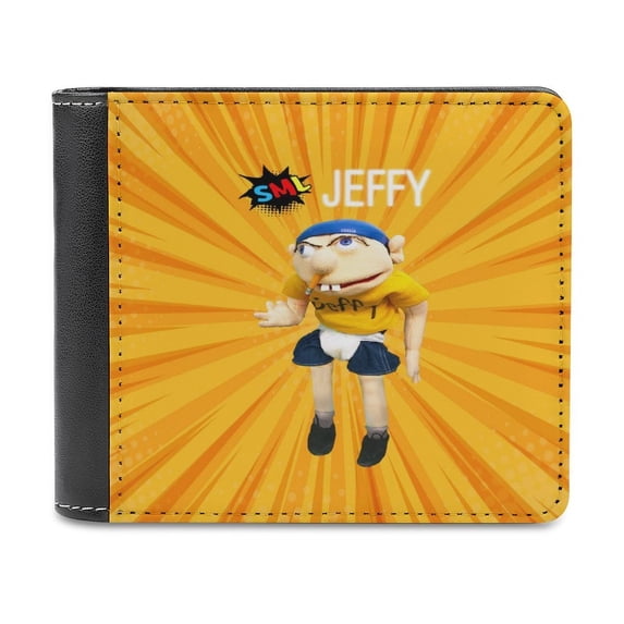 Sml Cartoon Jef-,fy Wallet for Men Leather Purse Clutch Card Holders ...