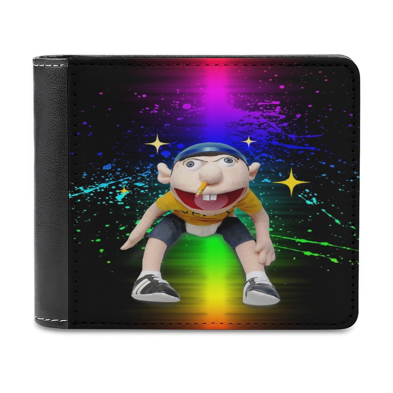 Sml Cartoon Jef-,fy Wallet for Men Leather Purse Clutch Card Holders ...