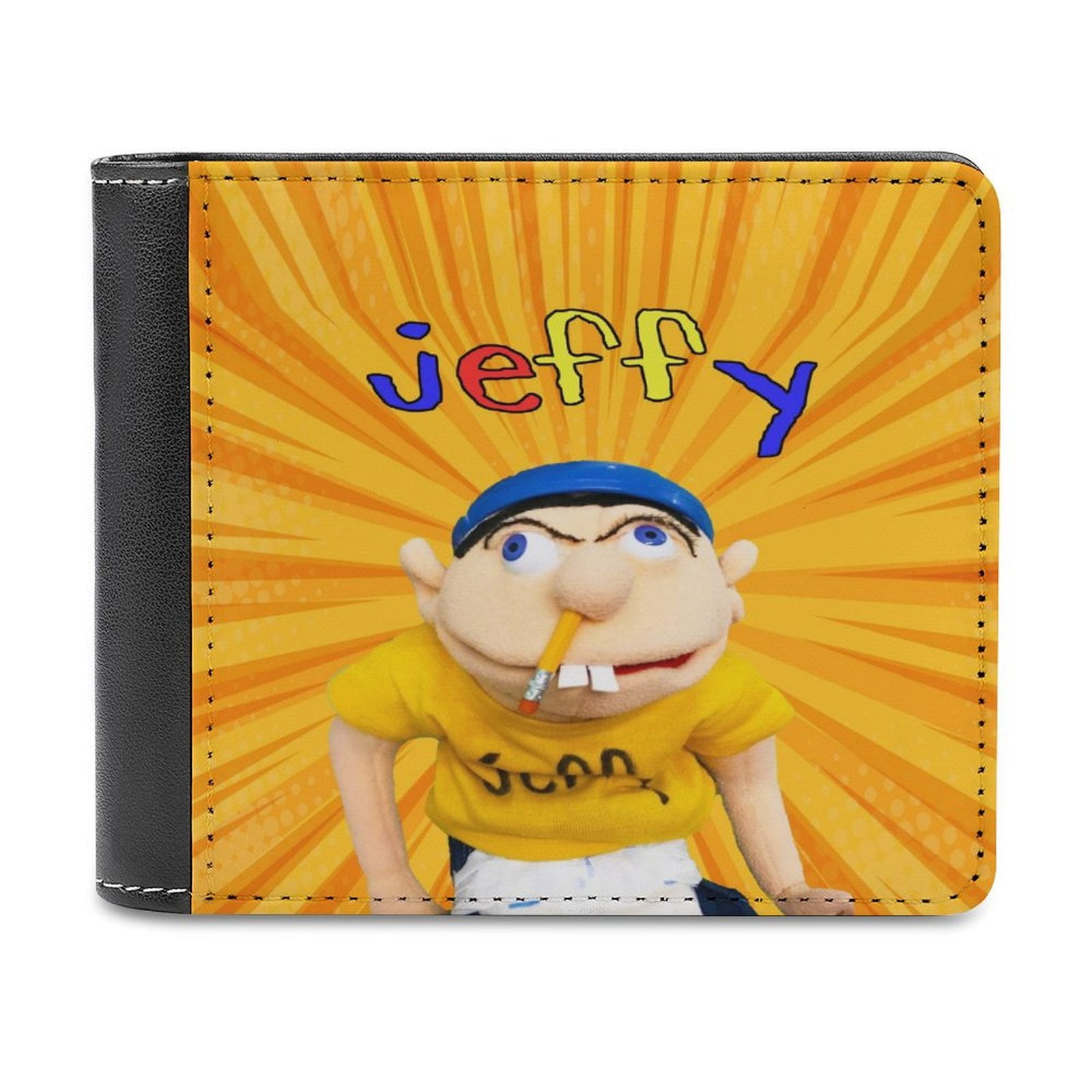 Sml Cartoon Jef-,fy Wallet for Men Leather Purse Clutch Card Holders ...