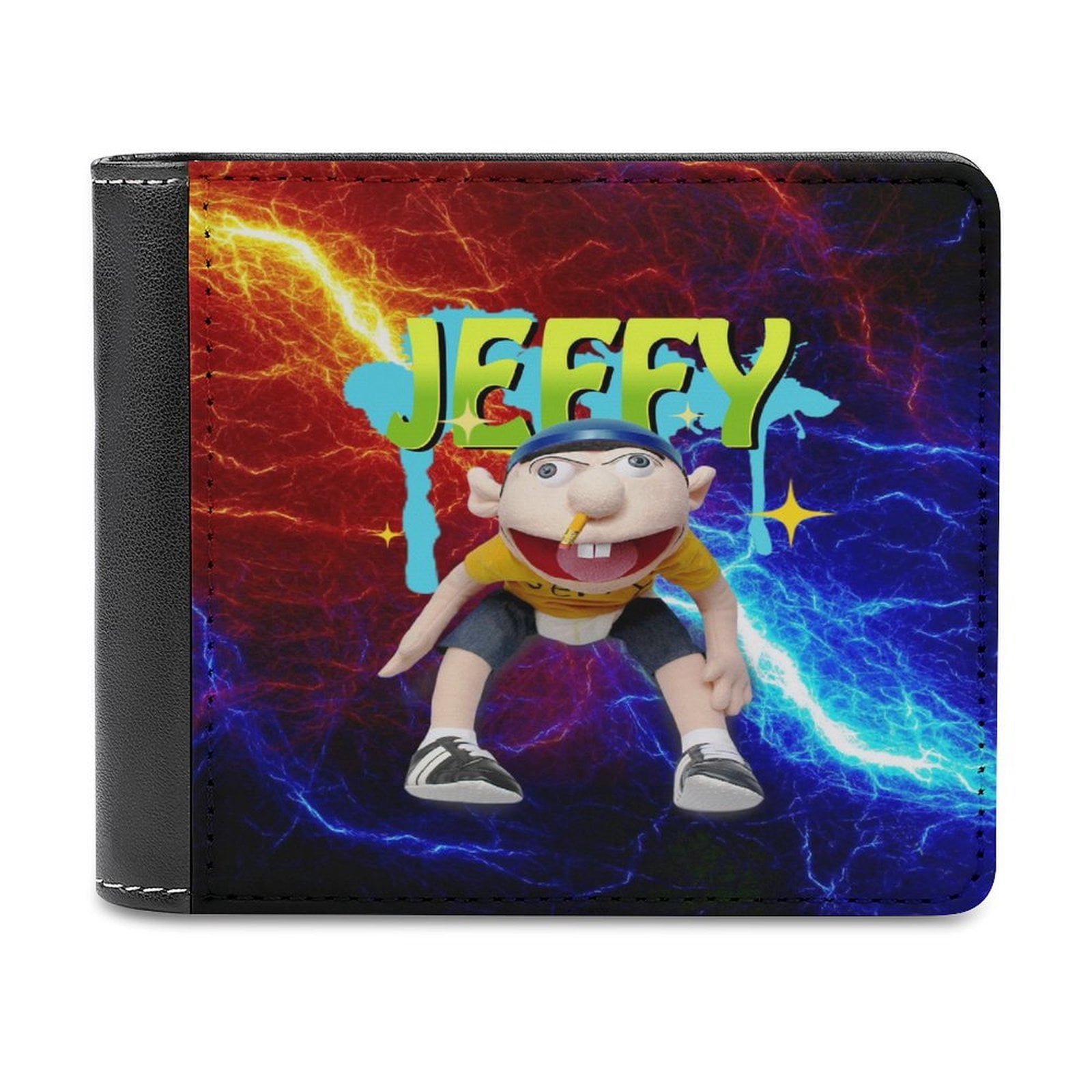 Sml Cartoon Jef-,fy Wallet for Men Leather Purse Clutch Card Holders ...