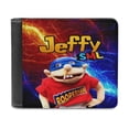 Sml Cartoon Jef-,fy Wallet for Men Leather Purse Clutch Card Holders ...