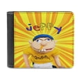 Sml Cartoon Jef-,fy Wallet for Men Leather Purse Clutch Card Holders ...