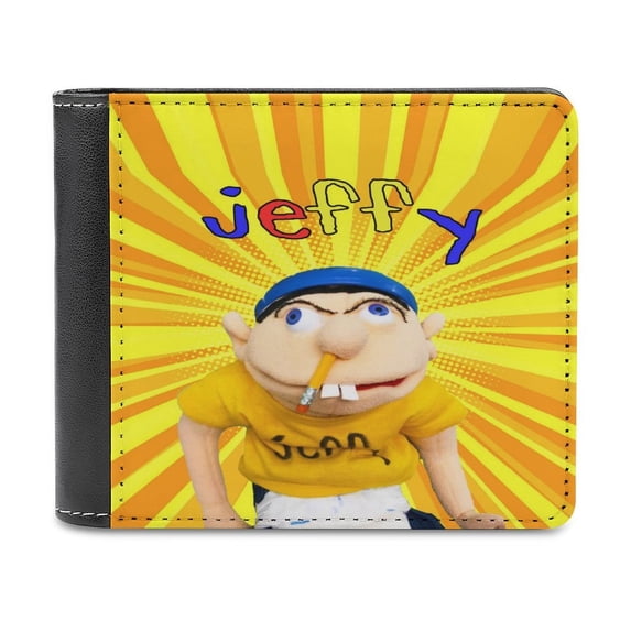 Sml Cartoon Jef-,fy Wallet for Men Leather Purse Clutch Card Holders ...