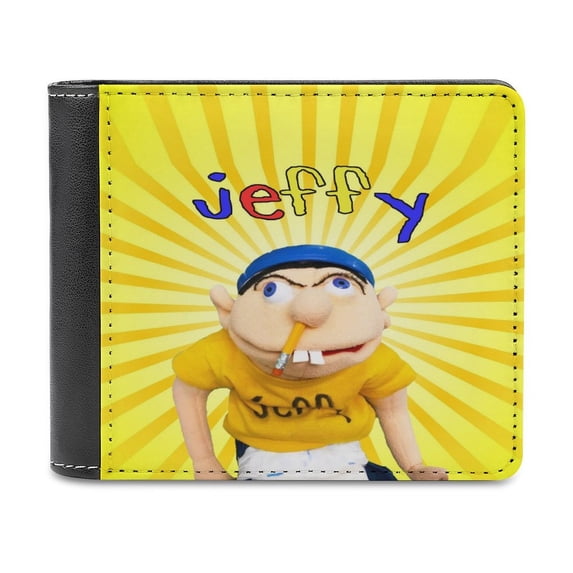 Sml Cartoon Jef-,fy Wallet for Men Leather Purse Clutch Card Holders ...