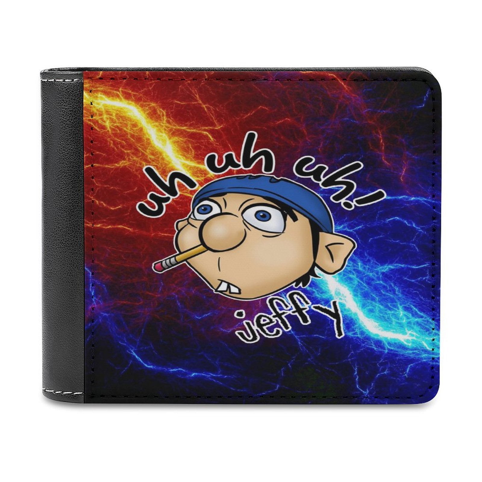 Sml Cartoon Jef-,fy Wallet for Men Leather Purse Clutch Card Holders ...
