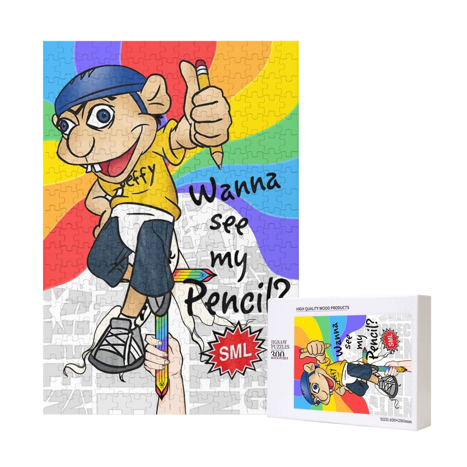 Sml Jeffy _5 Picture Puzzle For Adults - 300 Piece Of Wooden Puzzle ...