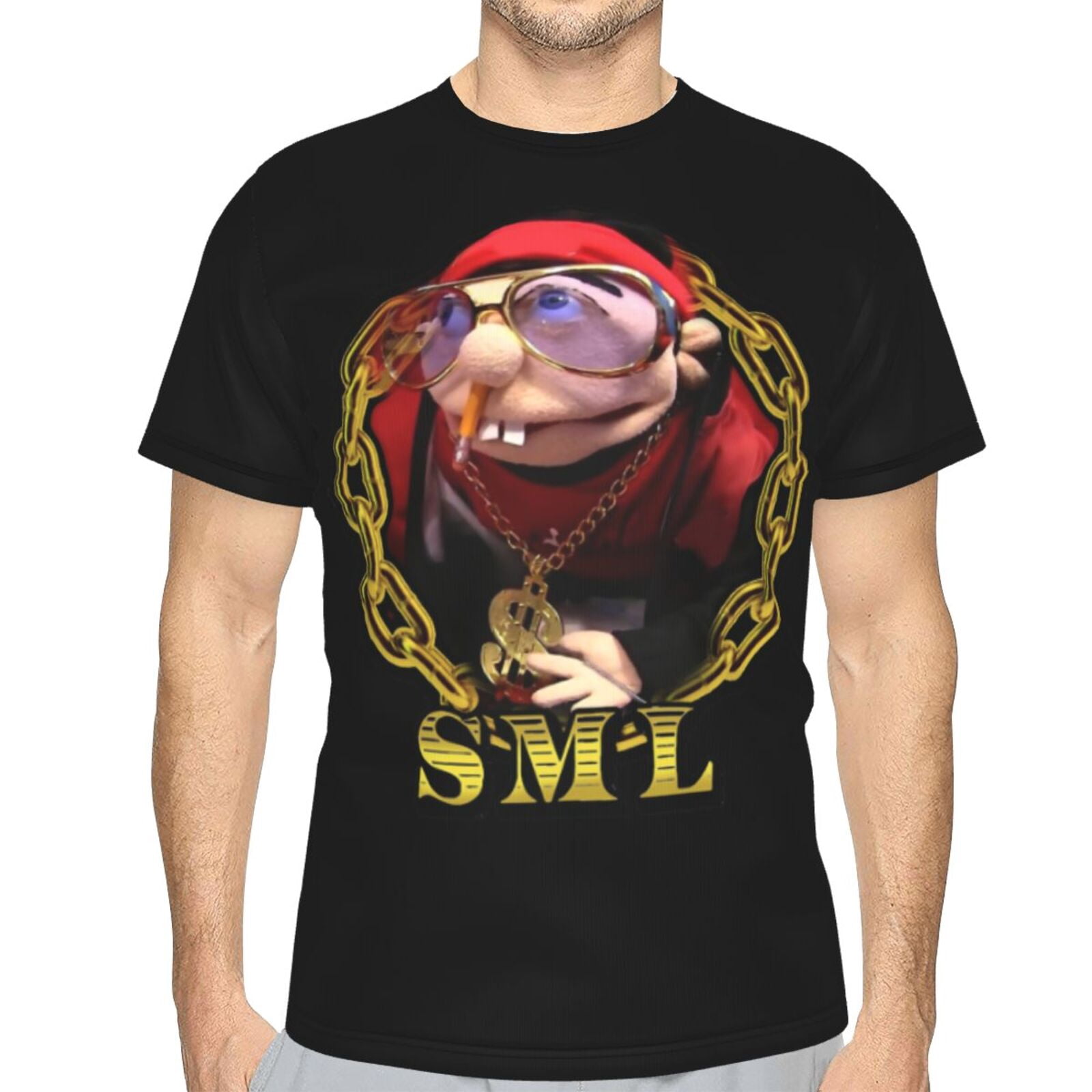 Sml Jeffy _7 Men'S Short Sleeve T-Shirt, Mens Tshirt Hip Hop Shirts ...