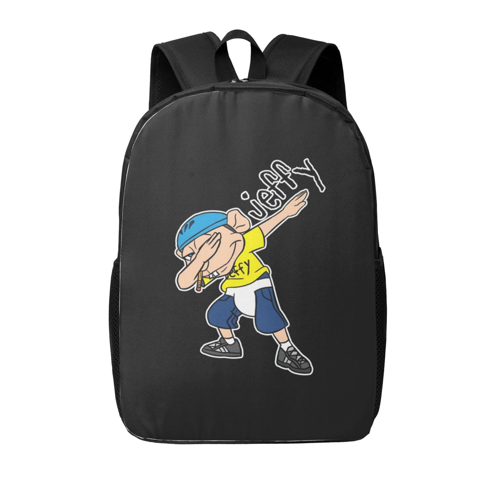 Sml Jeffy Backpack 17in Large Cartoon Laptop Bag Casual Travel Camping ...