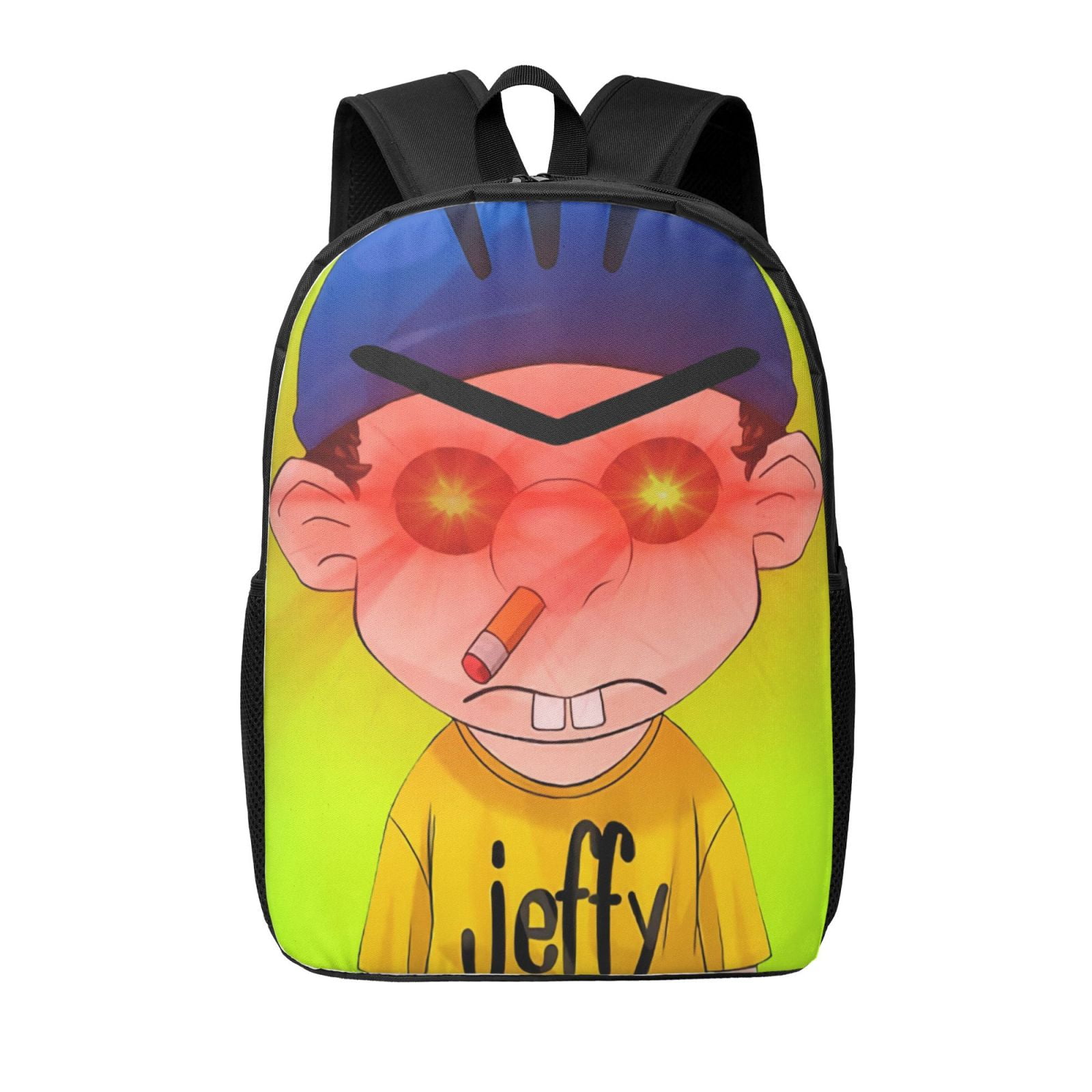 Sml Jeffy Backpack 17in Large Cartoon Laptop Bag Casual Travel Camping ...