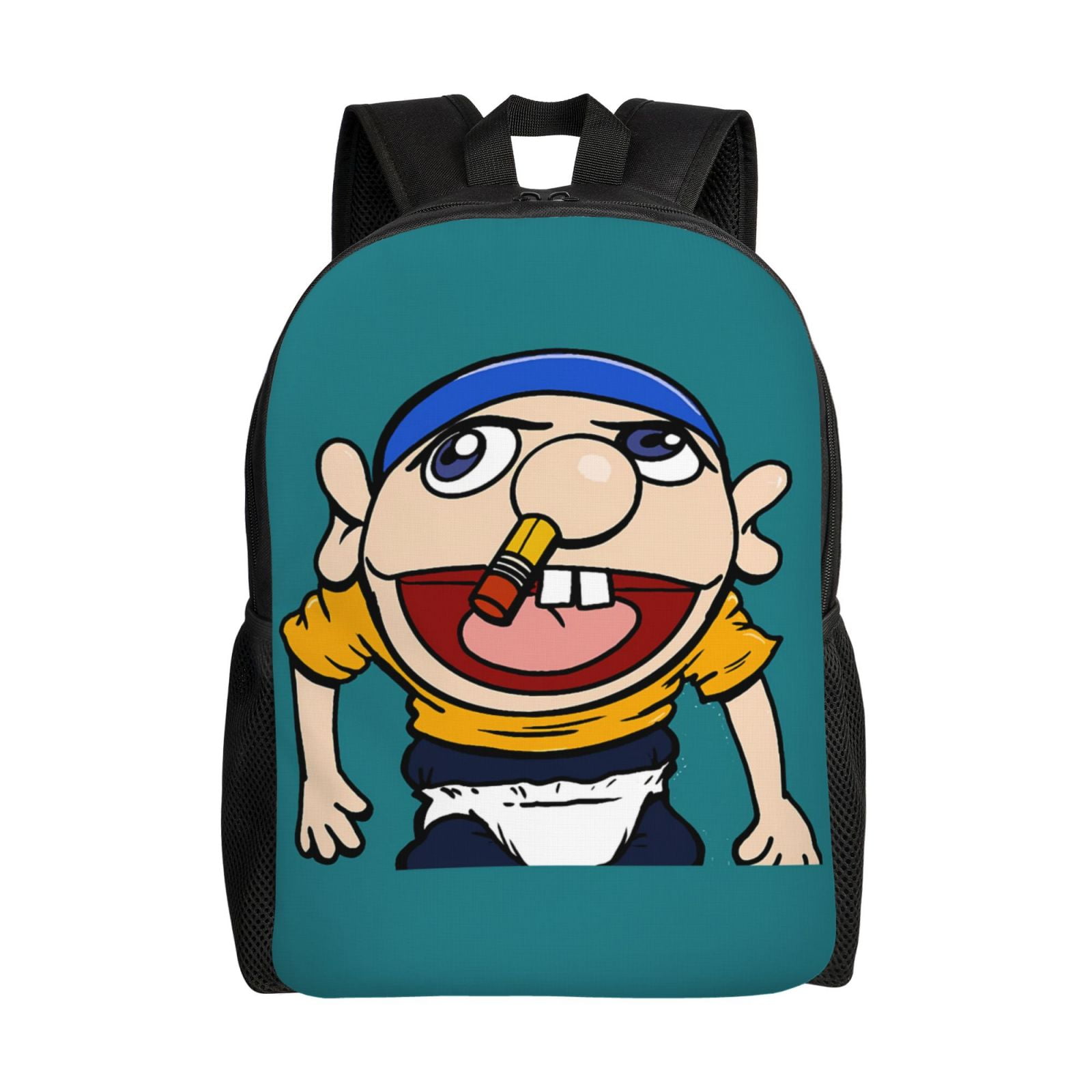 Sml Jeffy Backpack, 3D Printed Cartoon Laptop Bag Bookbag, Lightweight ...
