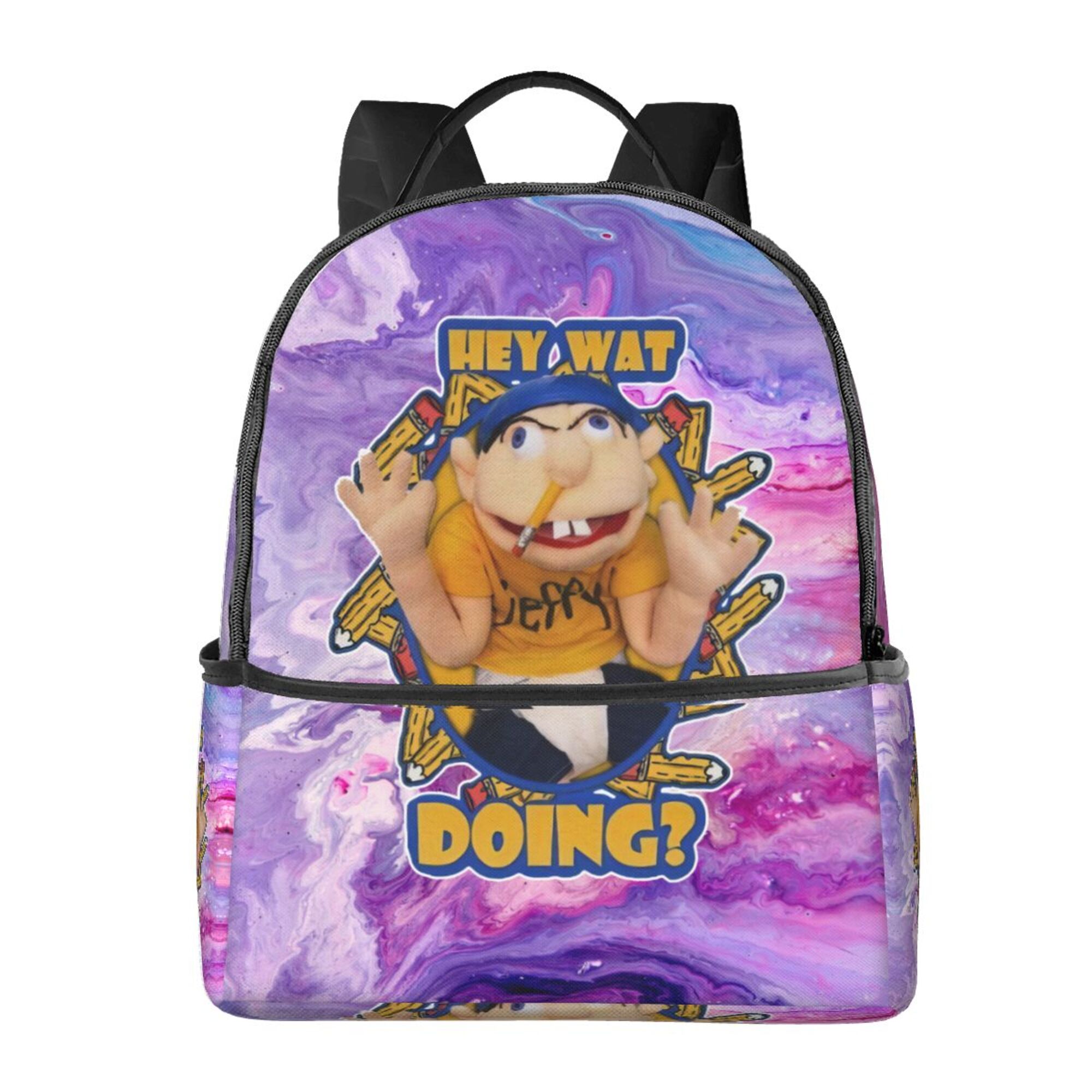 Sml Jeffy Backpack for Boys Girls, Stylish Lightweight Travel Backpack ...