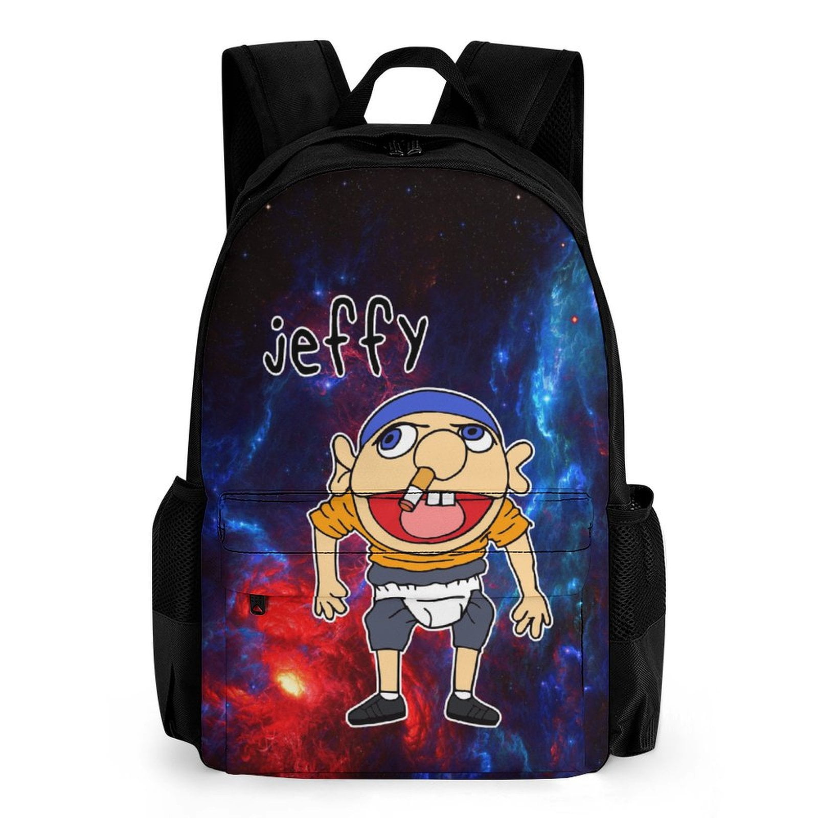 Sml Jeffy Backpack with Adjustable Straps, Multiple Pockets Backpack ...