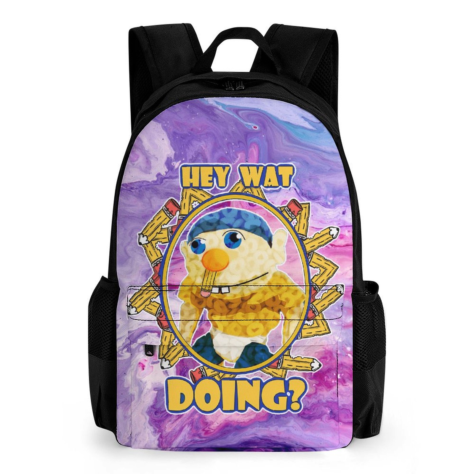 Sml Jeffy Backpack with Adjustable Straps Multiple Pockets Backpack for ...