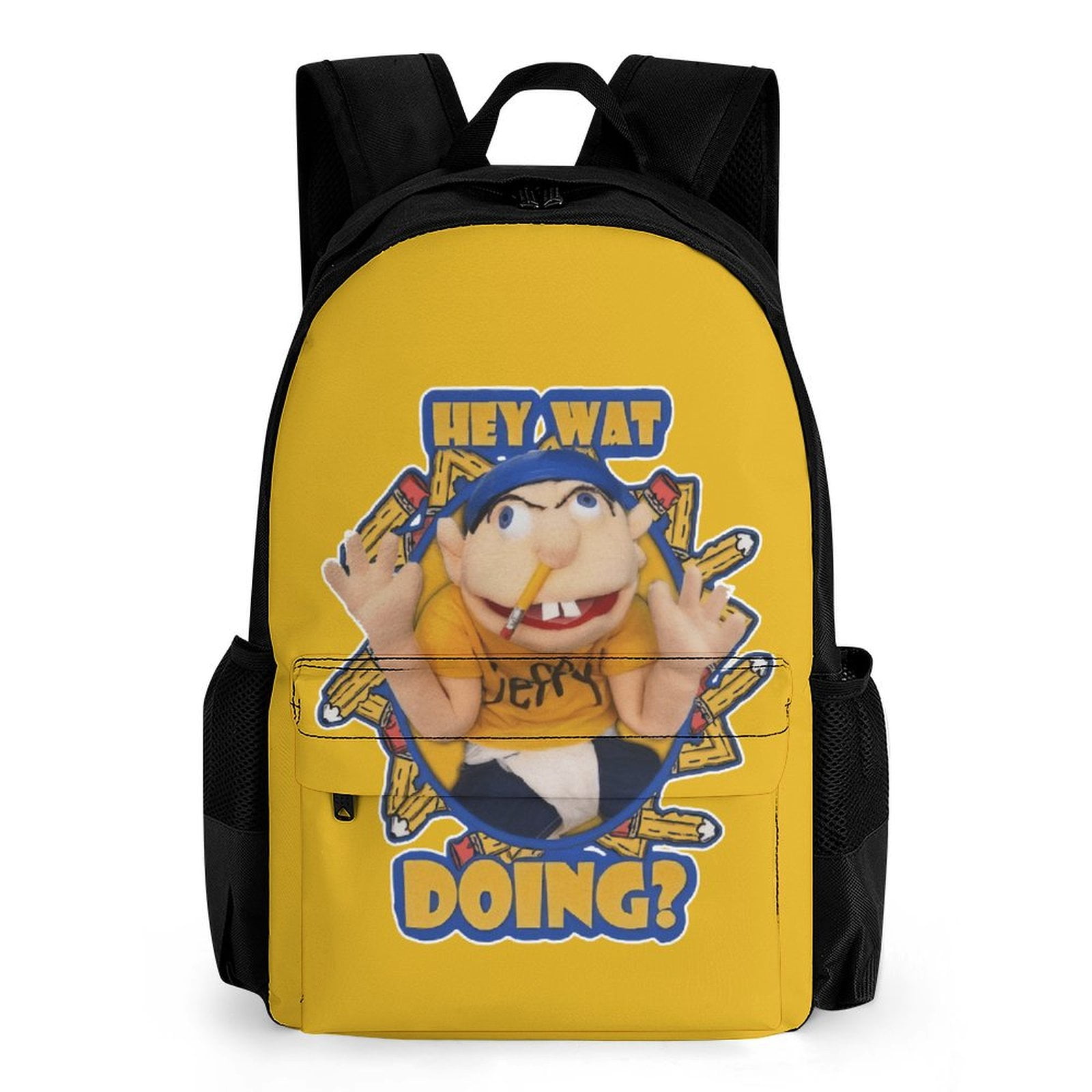 Sml Jeffy Backpack with Adjustable Straps Multiple Pockets Backpack for ...