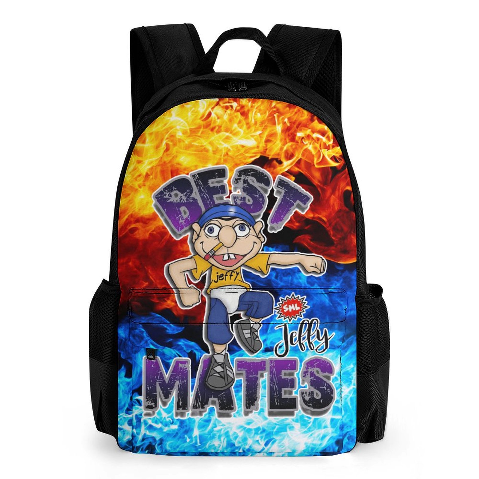 Sml Jeffy Backpack with Adjustable Straps Multiple Pockets Backpack for ...