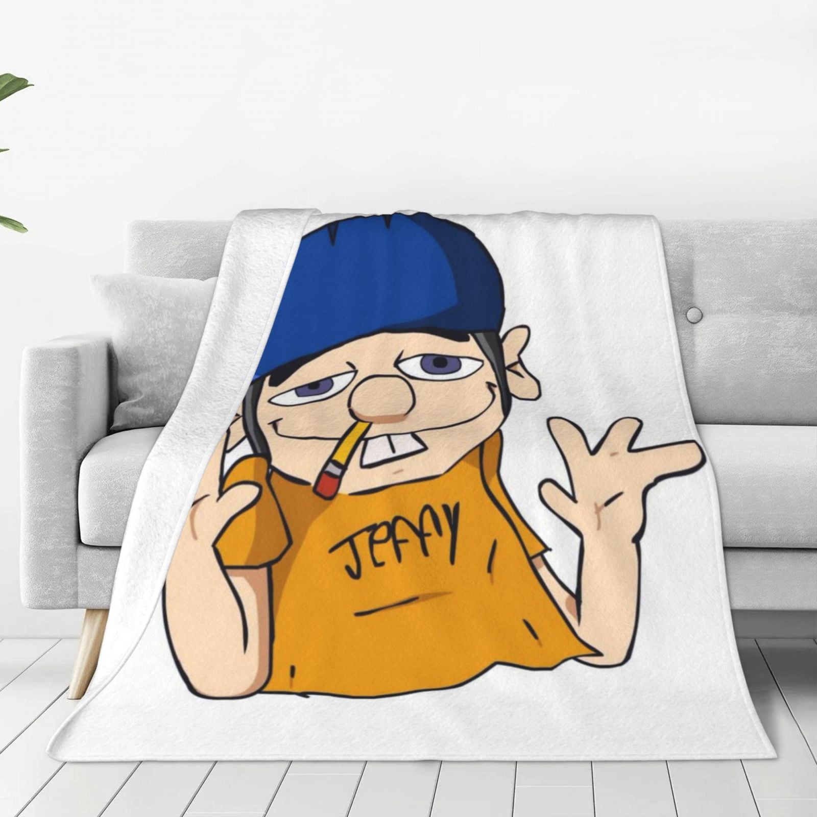 Sml Jeffy Blanket Air Conditioning Blanket Quilt Cartoon Plush Throw ...