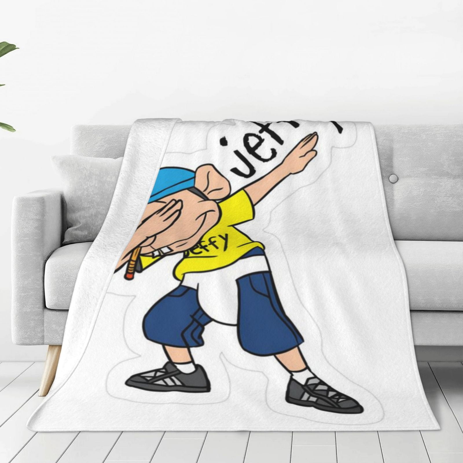Sml Jeffy Blanket Air Conditioning Blanket Quilt Cartoon Plush Throw ...
