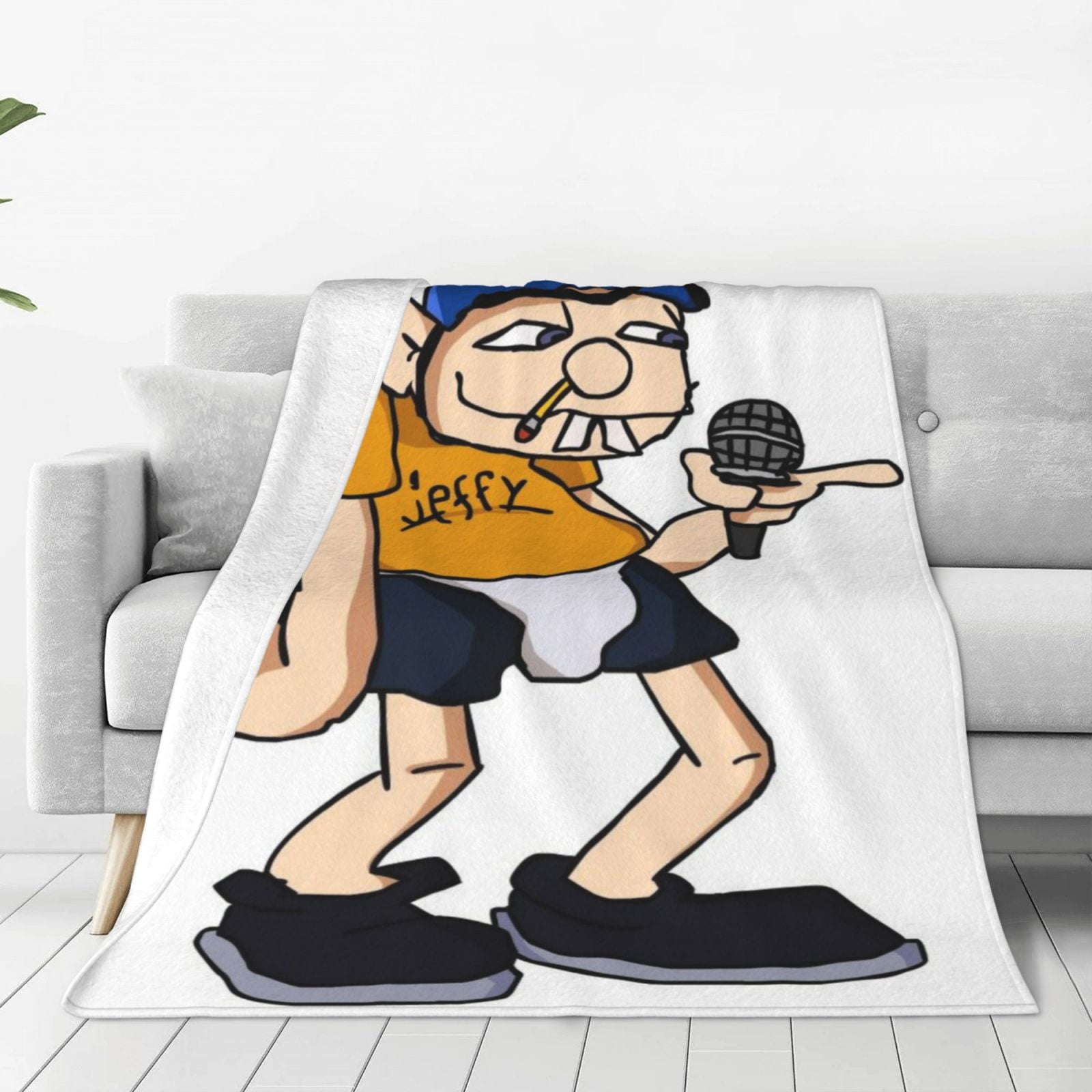 Sml Jeffy Blanket Air Conditioning Blanket Quilt Cartoon Plush Throw ...