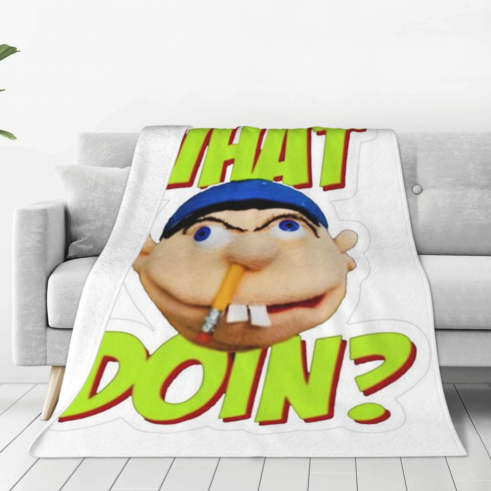 Sml Jeffy Blanket Air Conditioning Blanket Quilt Cartoon Plush Throw ...