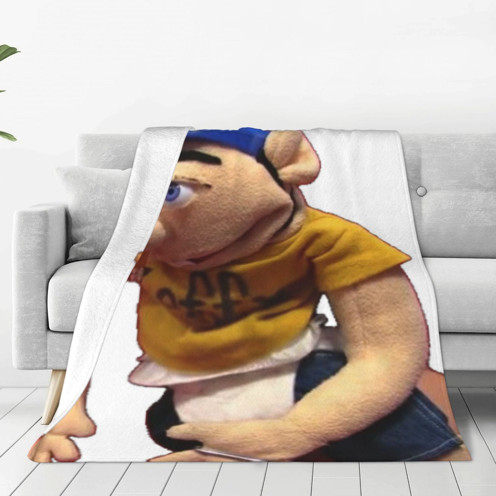 Sml Jeffy Blanket Air Conditioning Blanket Quilt Cartoon Plush Throw ...