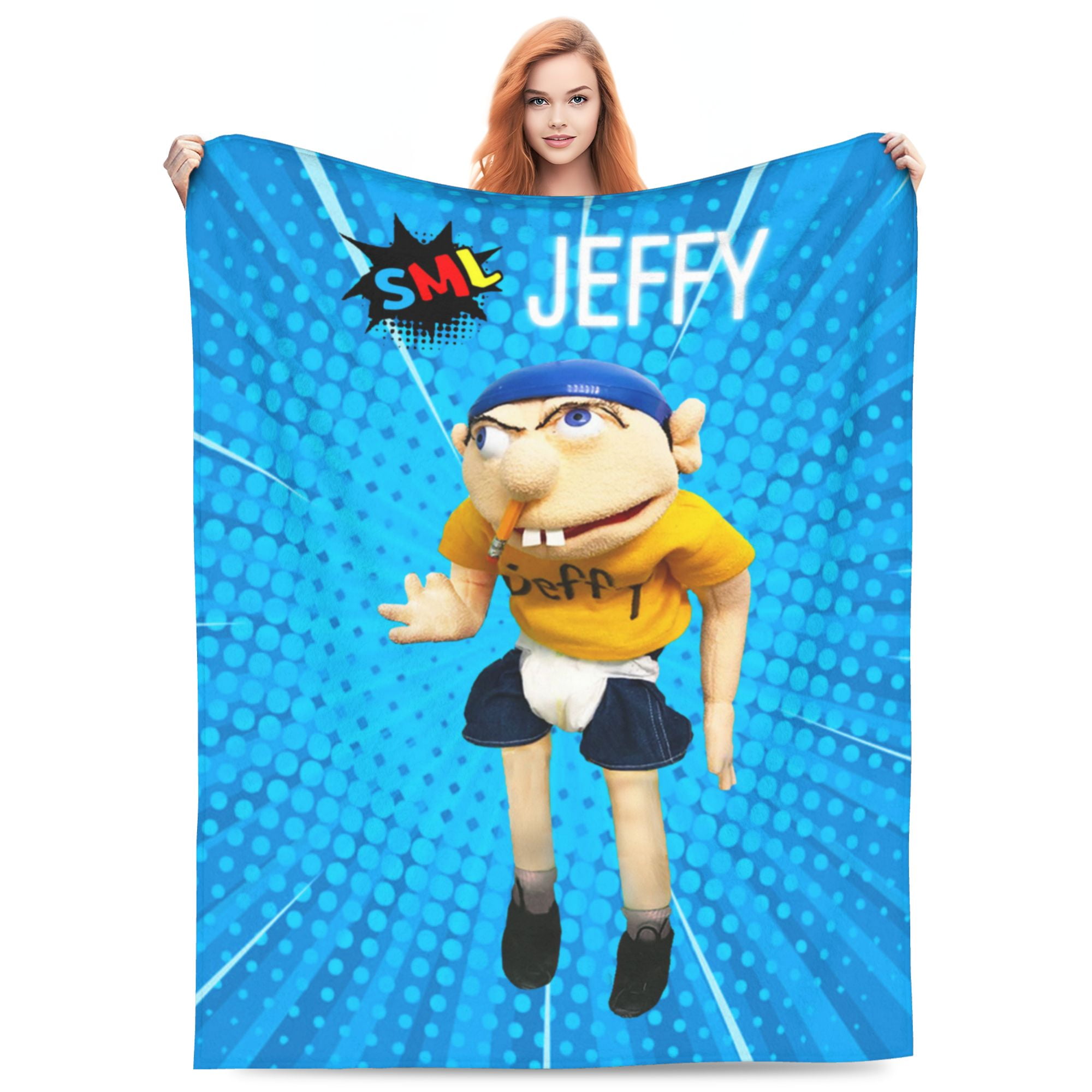 Sml Jeffy Blanket Lightweight Throw Blanket Flannel Fleece Microfiber Plush Bed Blanket Super ...