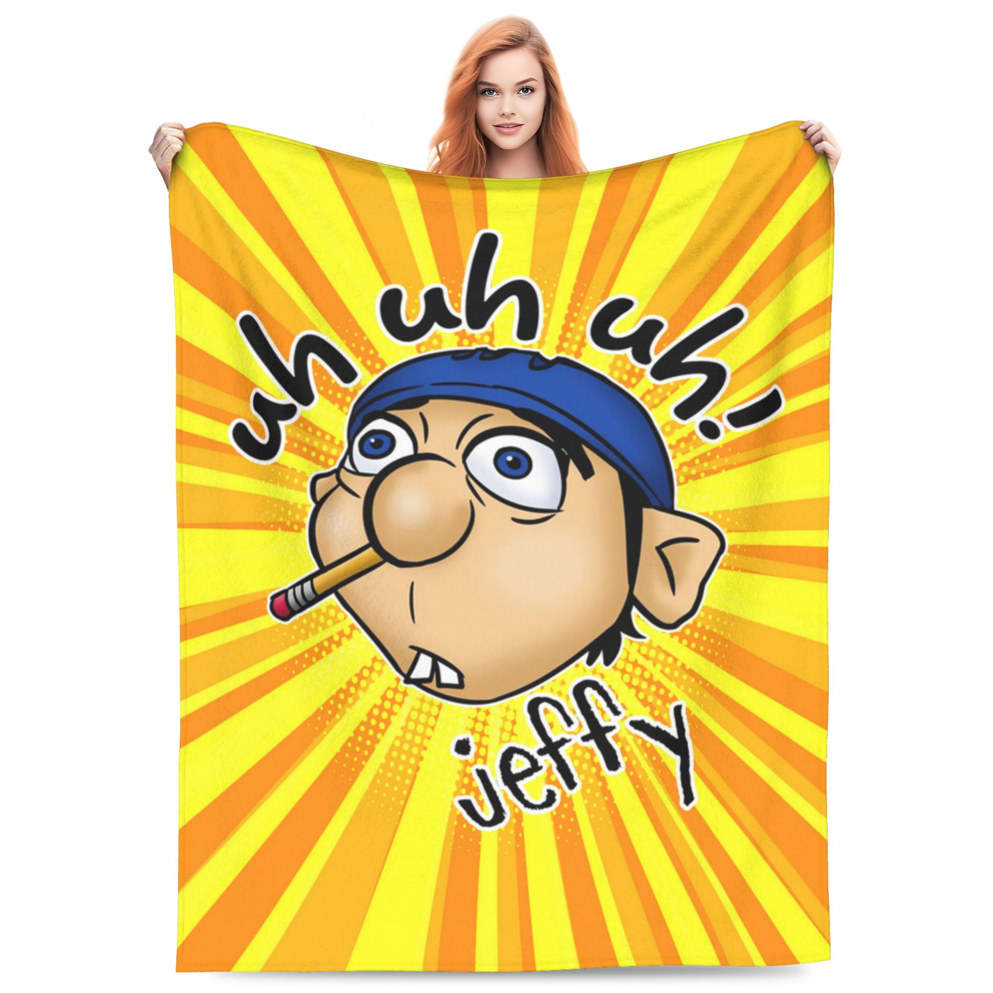 Sml Jeffy Blanket Lightweight Throw Blanket Flannel Fleece Microfiber ...