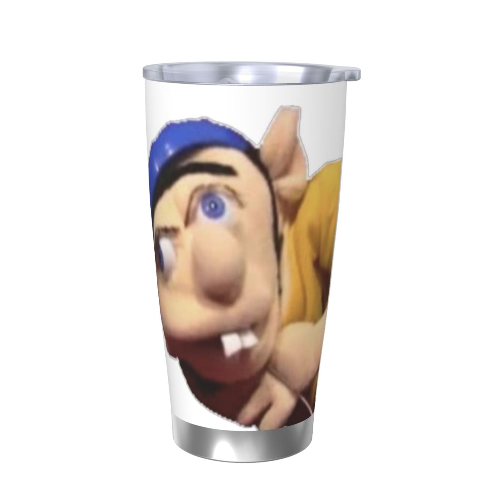Sml Jeffy Car Cup Thermos Cup Cartoon Mug Reusable Straws Leak-proof ...