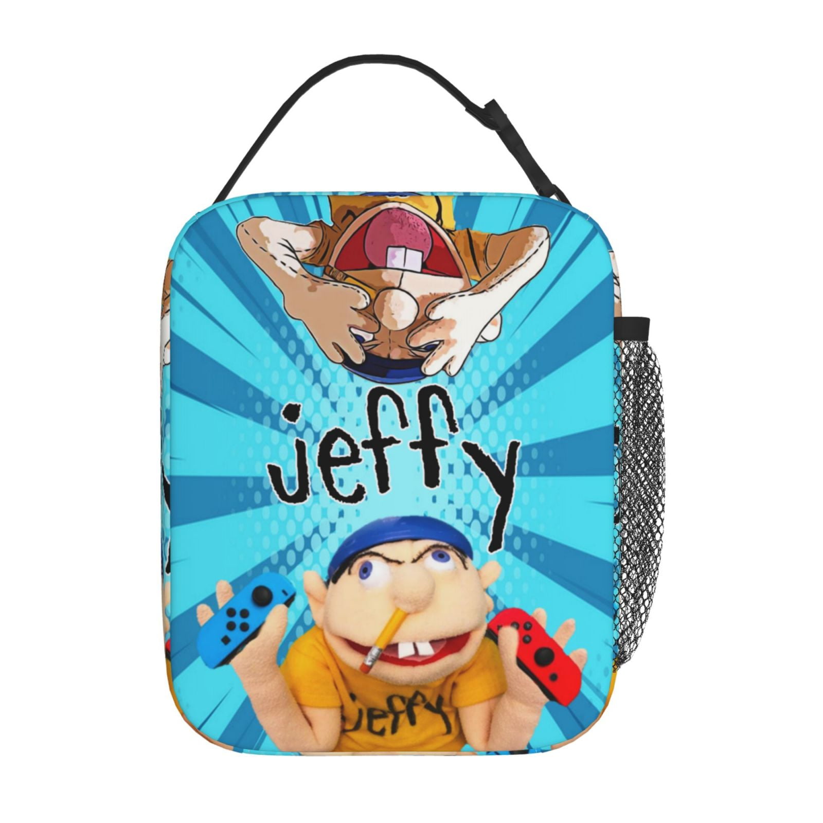 Sml Jeffy Lunch Bag Insulated Tote Cooler Small Lunch Box Reusable ...