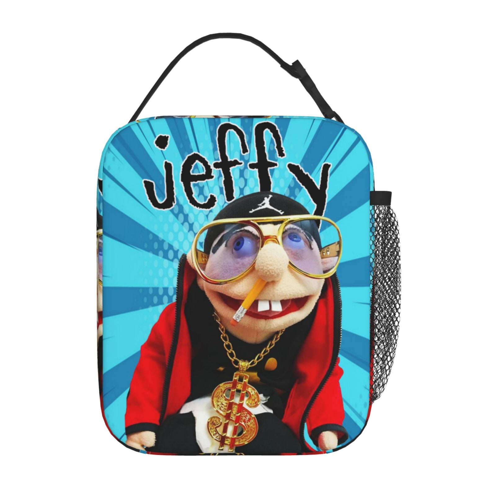 Sml Jeffy Lunch Bag Insulated Tote Cooler Small Lunch Box Reusable ...