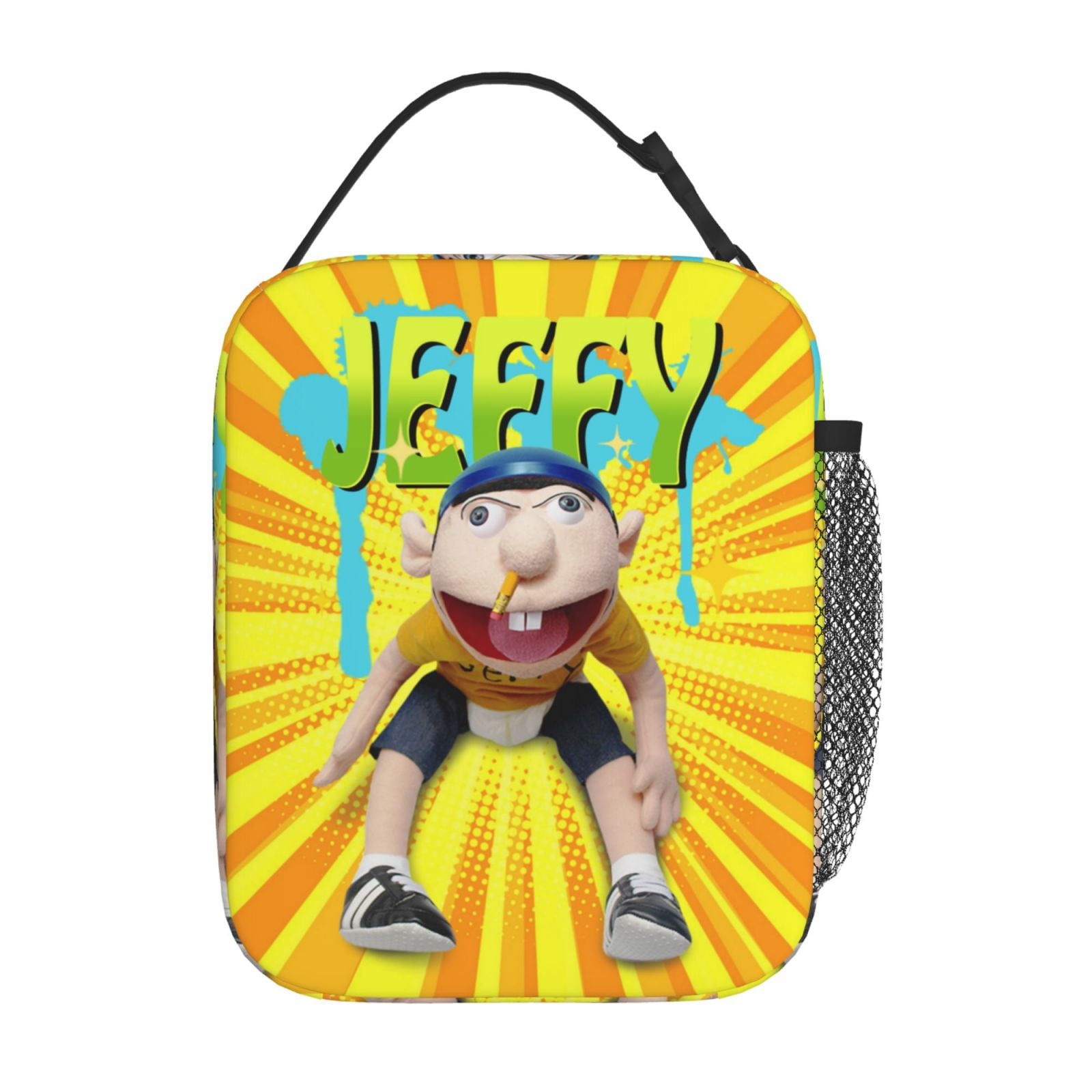 Sml Jeffy Lunch Bag Insulated Tote Cooler Small Lunch Box Reusable ...