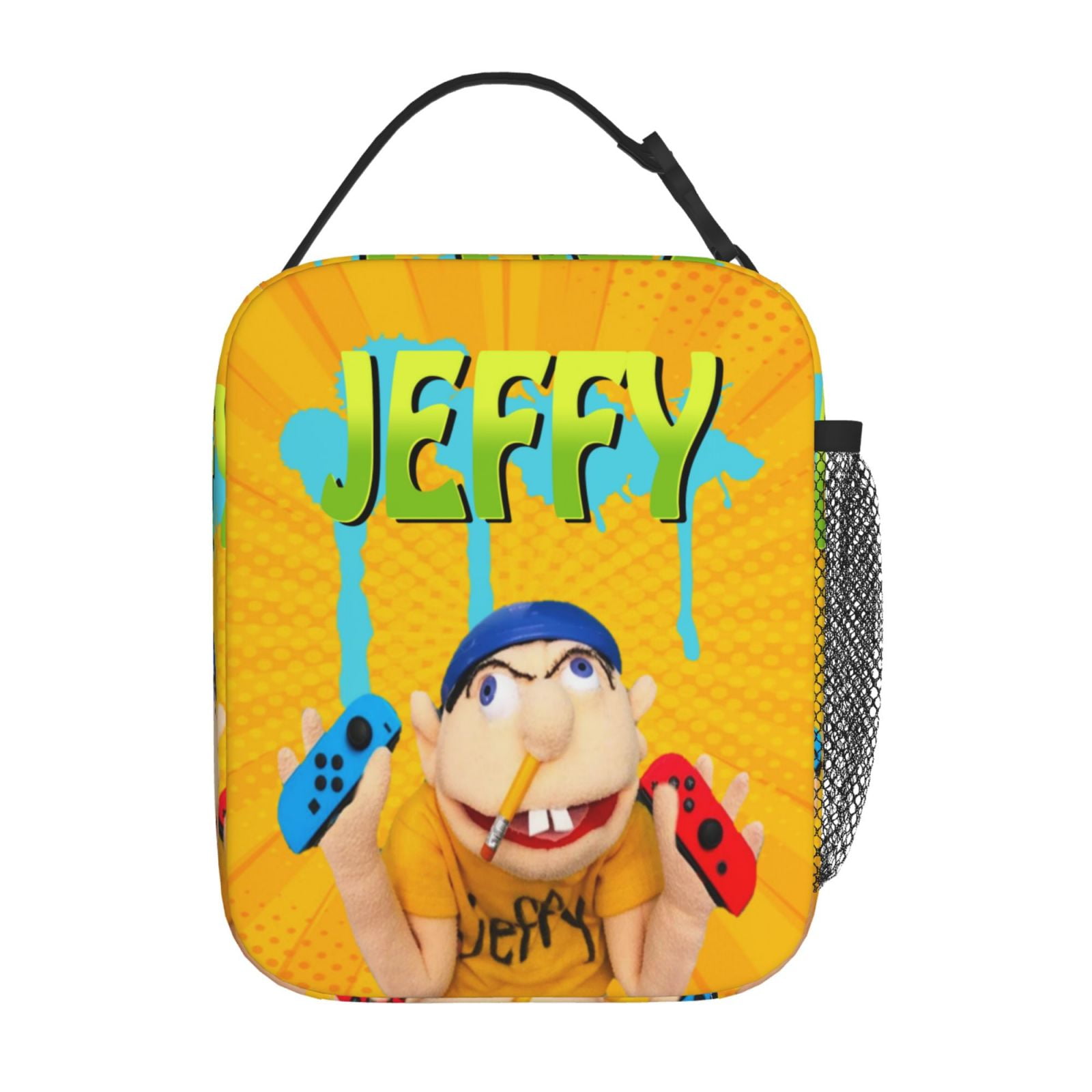 Sml Jeffy Lunch Bag Insulated Tote Cooler Small Lunch Box Reusable ...