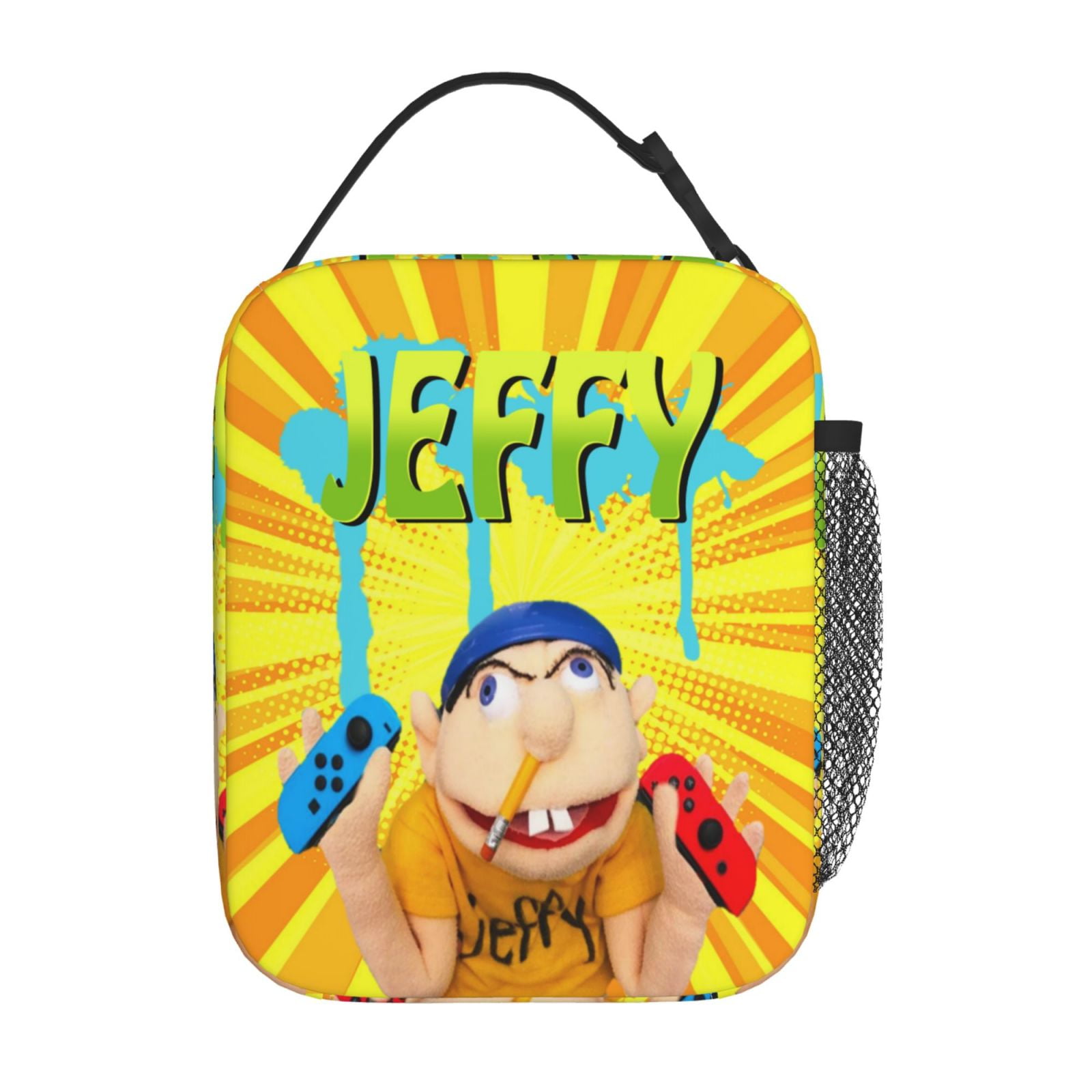 Sml Jeffy Lunch Bag Insulated Tote Cooler Small Lunch Box Reusable ...