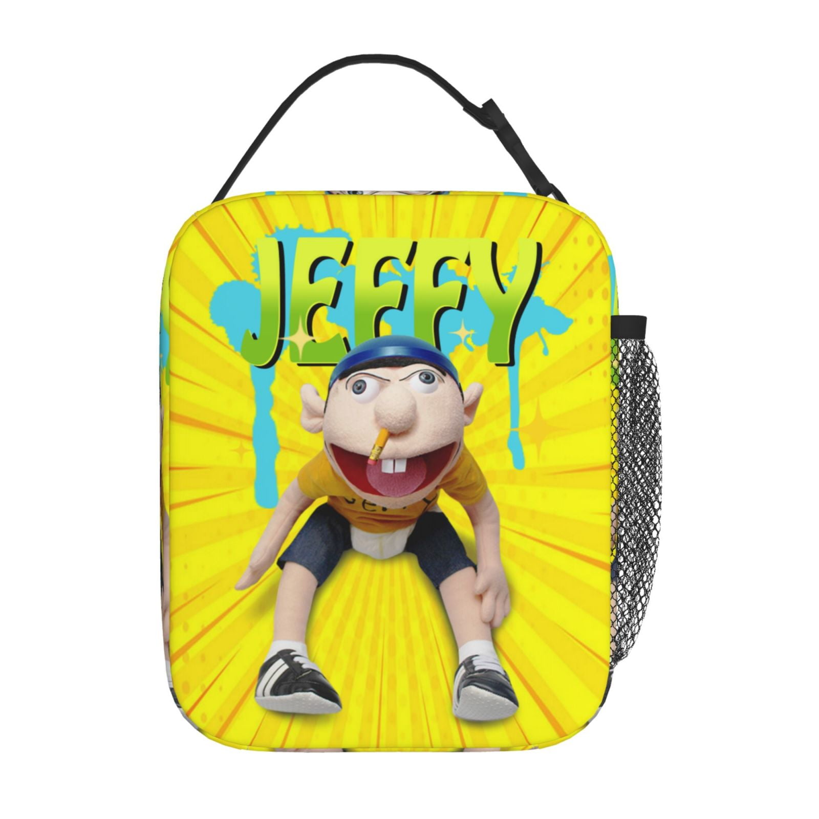 Sml Jeffy Lunch Bag Insulated Tote Cooler Small Lunch Box Reusable ...