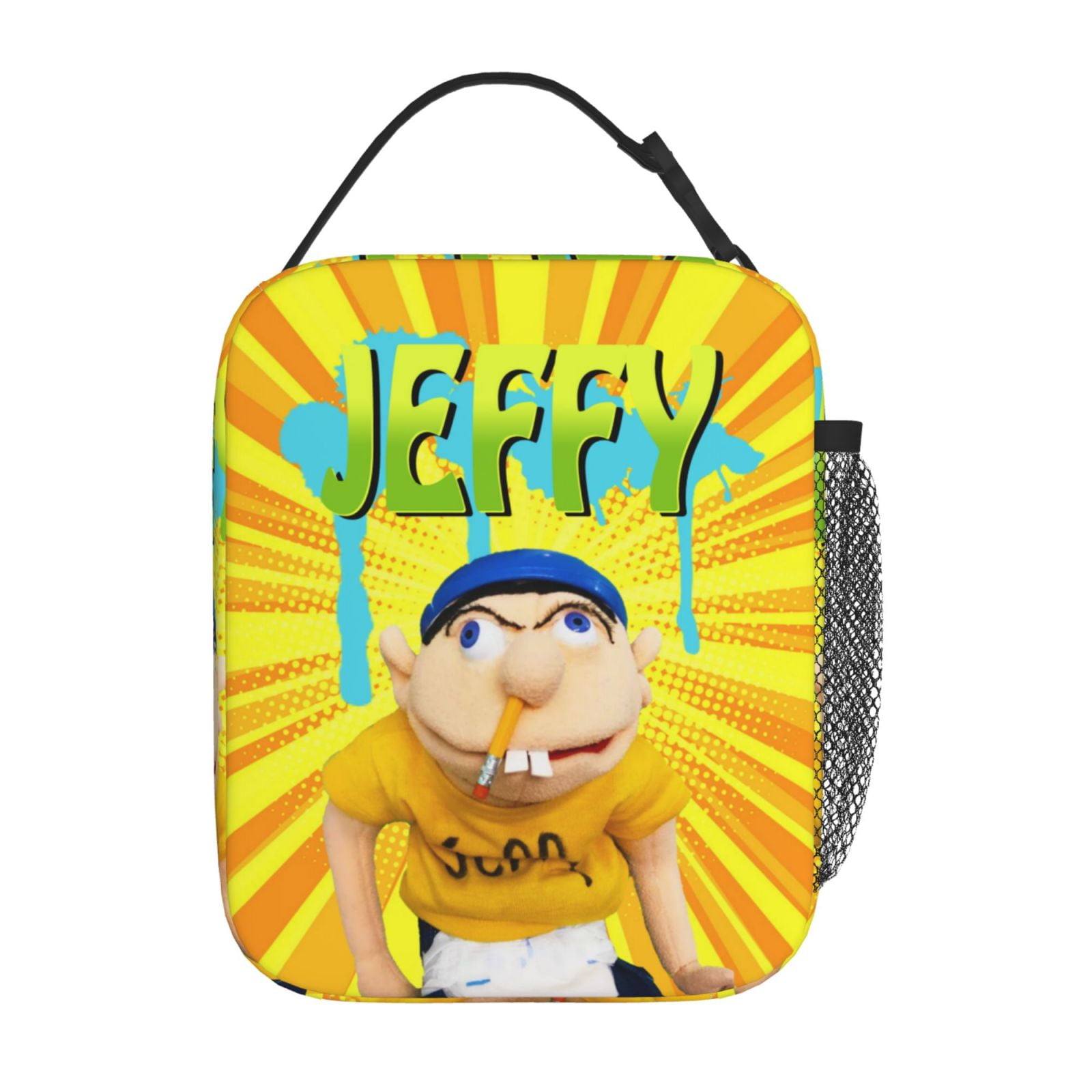 Sml Jeffy Lunch Bag Insulated Tote Cooler Small Lunch Box Reusable ...