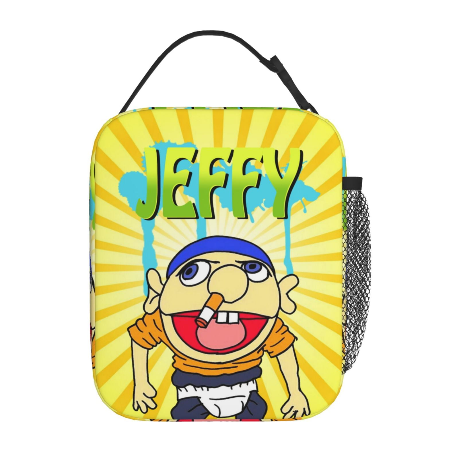 Sml Jeffy Lunch Bag Insulated Tote Cooler Small Lunch Box Reusable ...