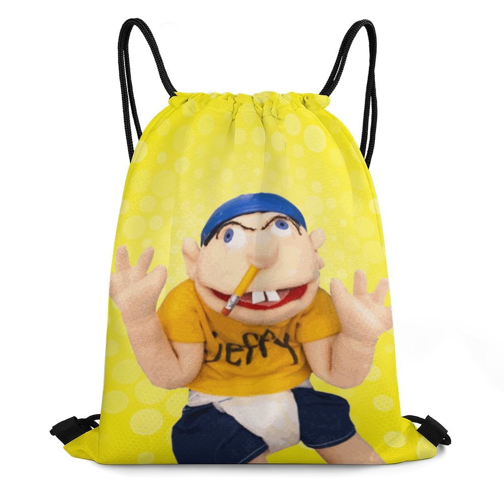 Sml Jeffy Drawstring Backpack Sports Gym Bag Water Resistant String Bag ...