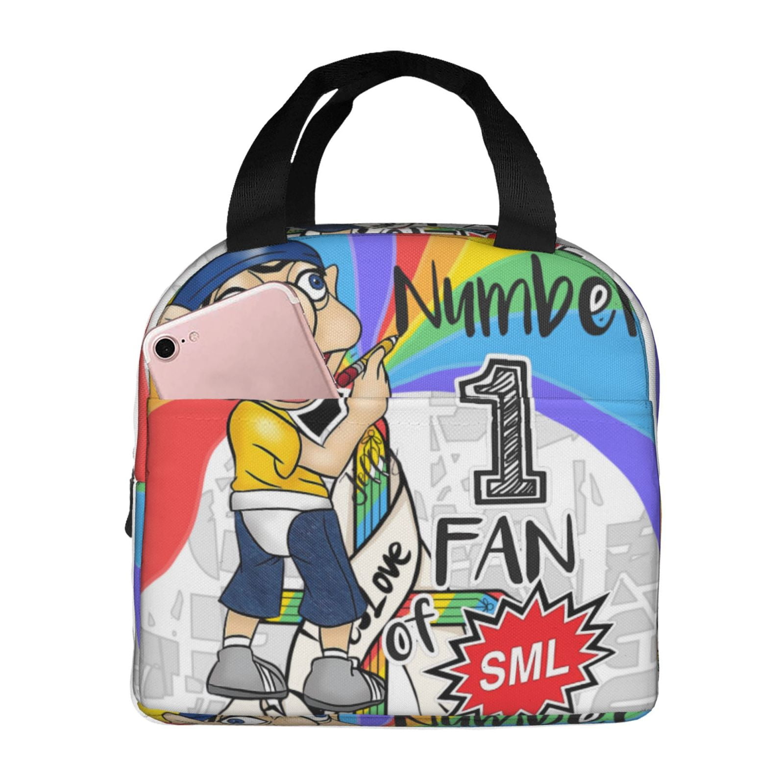 Sml Jeffy Logo 6 Lunch Bag Tote Bag Insulated Lunch Box, Leakproof ...