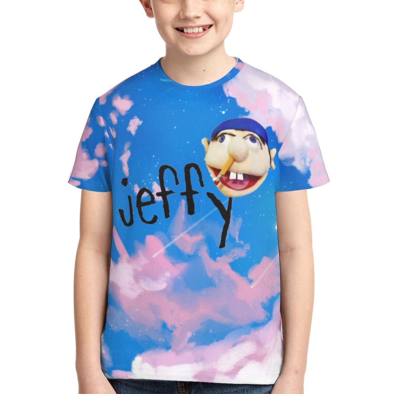 Sml Jeffy Logo Kids/Youth Short Sleeve T-Shirts, Teen Leisure Round ...