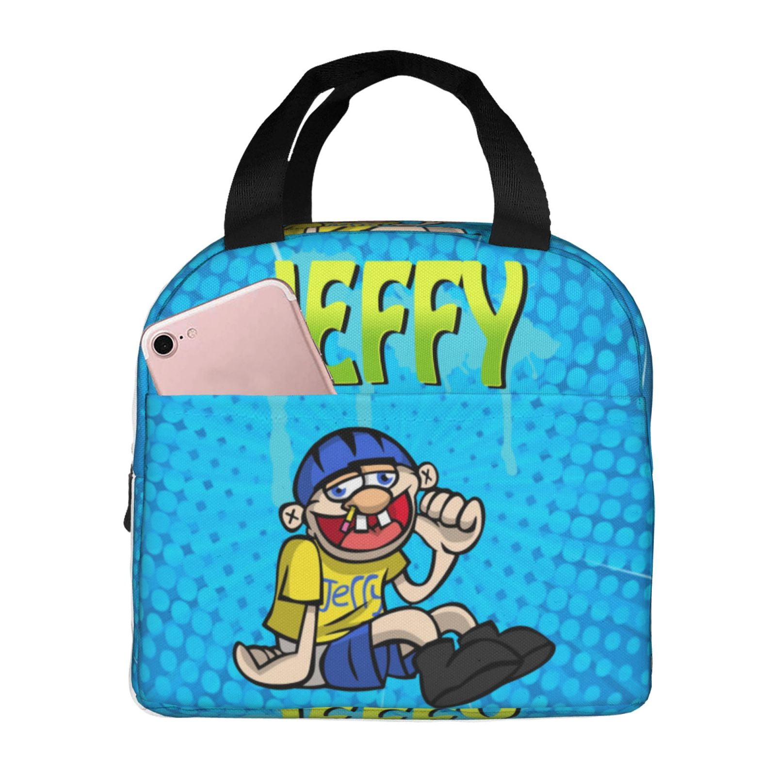 Sml Jeffy Lunch Bag Waterproof Insulated Lunch Box Reusable Bento Bag ...