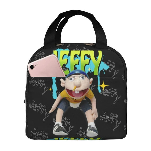 Sml Jeffy Lunch Bag Waterproof Insulated Lunch Box Reusable Bento Bag ...