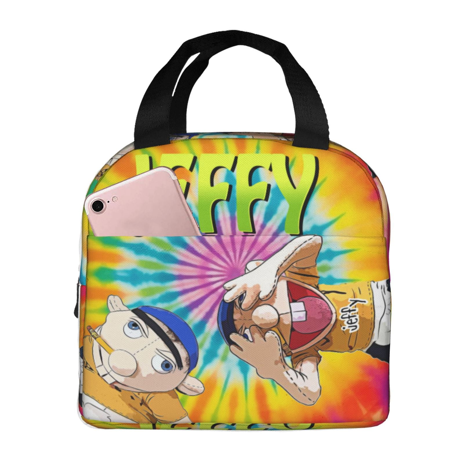 Sml Jeffy Lunch Bag Waterproof Insulated Lunch Box Reusable Bento Bag ...