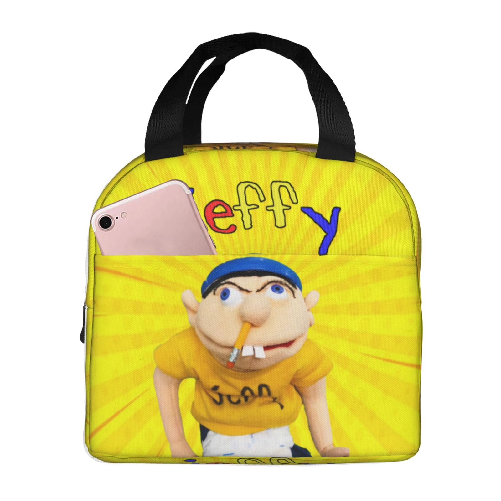 Sml Jeffy Lunch Bag Waterproof Insulated Lunch Box Reusable Bento Bag ...