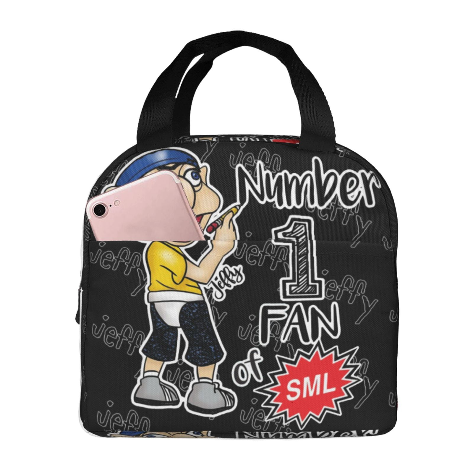 Sml Jeffy Lunch Bag Waterproof Insulated Lunch Box Reusable Bento Bag ...