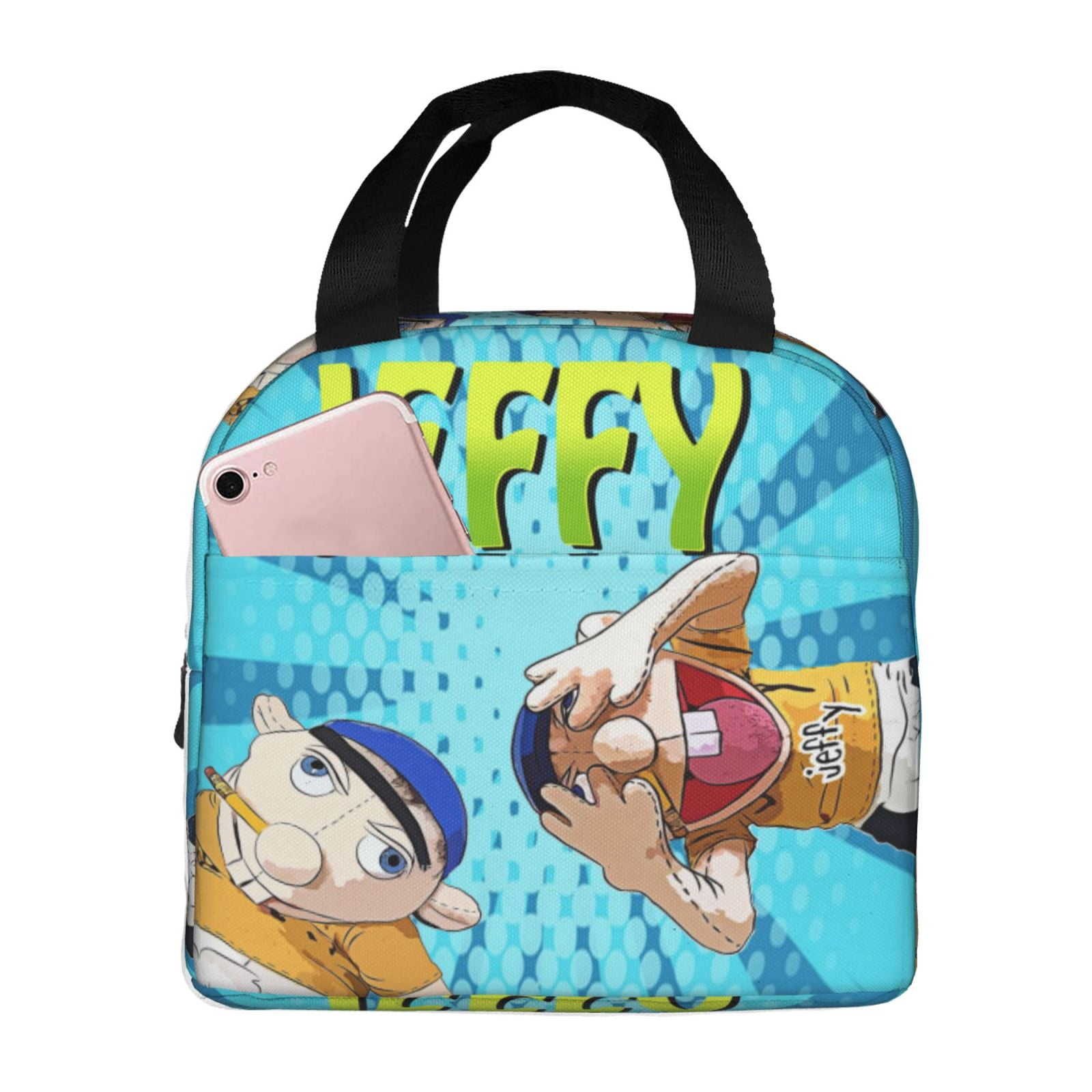 Sml Jeffy Lunch Bag Waterproof Insulated Lunch Box Reusable Bento Bag ...