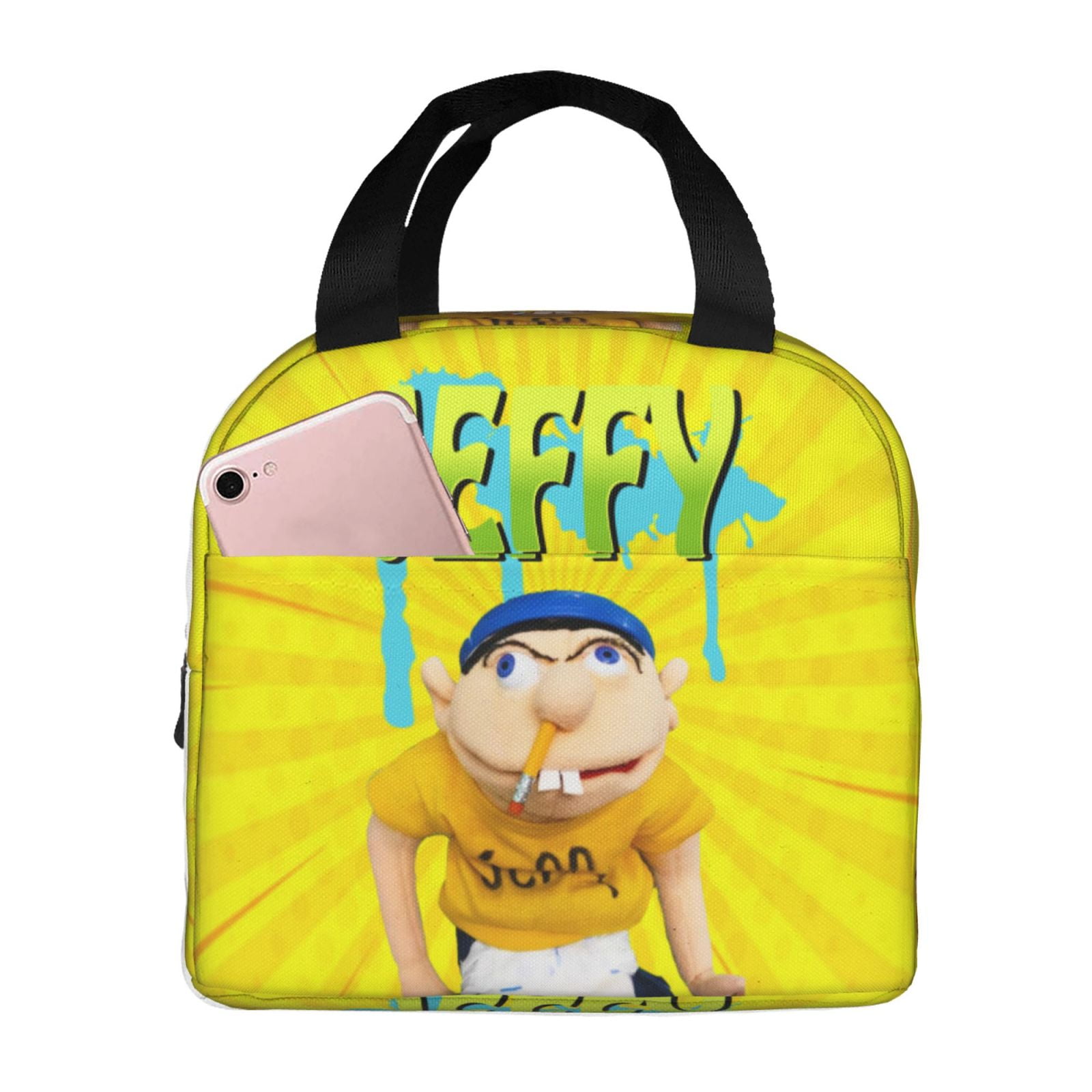 Sml Jeffy Lunch Bag Waterproof Insulated Lunch Box Reusable Bento Bag ...