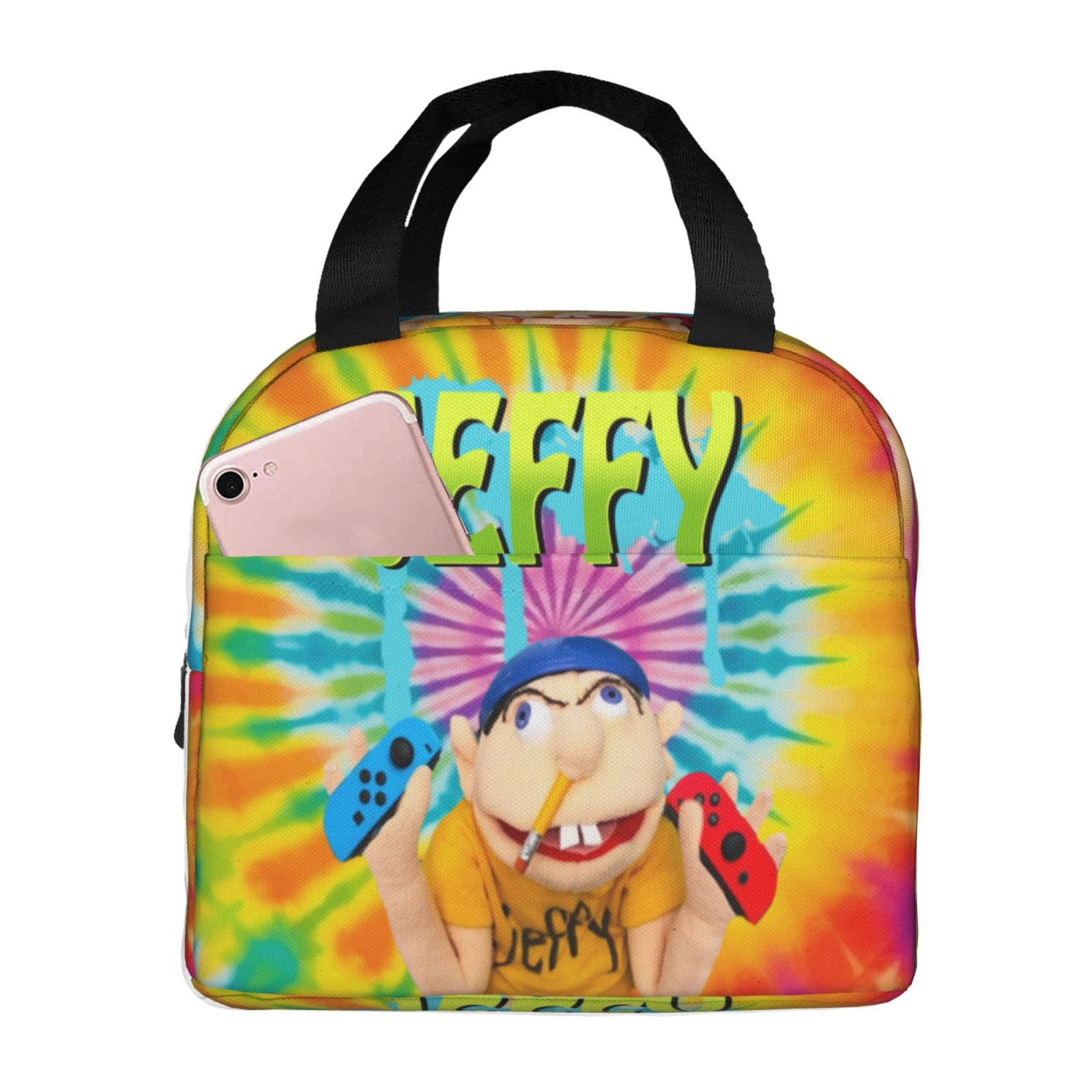 Sml Jeffy Lunch Bag Waterproof Insulated Lunch Box Reusable Bento Bag ...